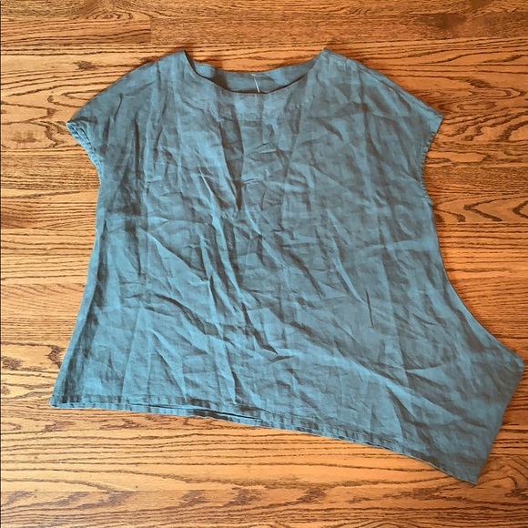 bryn Walker | Tops | Bryn Walker Asymmetrical Linen Top | Poshmark